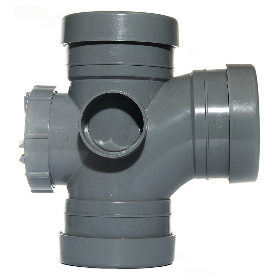 Aquaflow 110mm Push Fit Soil Access Door Triple Branch Grey – THE ...