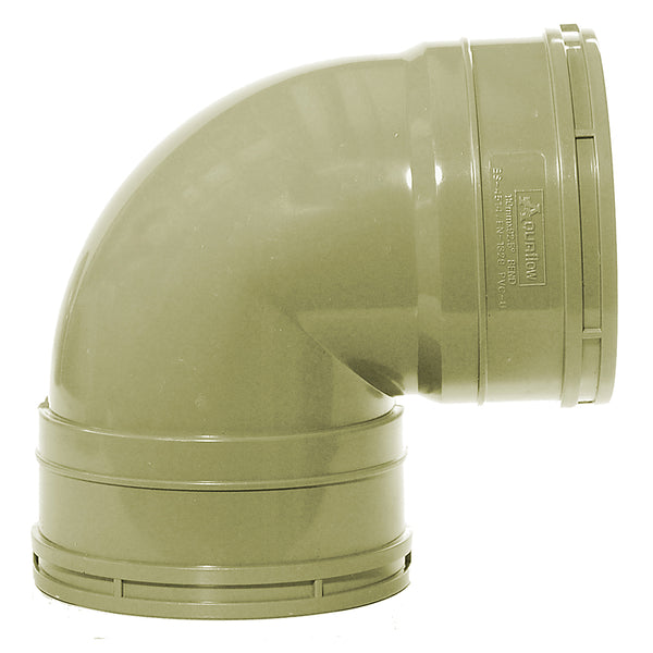 110mm Solvent Soil Knuckle Bend 90 Double Socket Olive Grey – THE ...